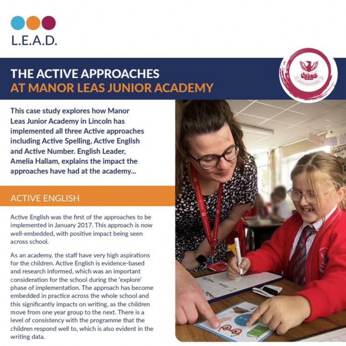 L.E.A.D Teaching School Hub - THE ACTIVE APPROACHES AT MANOR LEAS ...